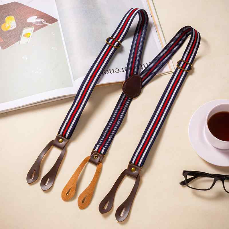 ・主な素材: ゴム・幅: 2.5cm・クリップ数: 4個・長さ調節: 可能・伸縮性: 強・デザイン: クロス型・カラー: 青白ストライプ・対象年齢: 成人・対象性別: 男女兼用・主な素材: ゴム・幅: 2.5cm・クリップ数: 4個・長さ調...