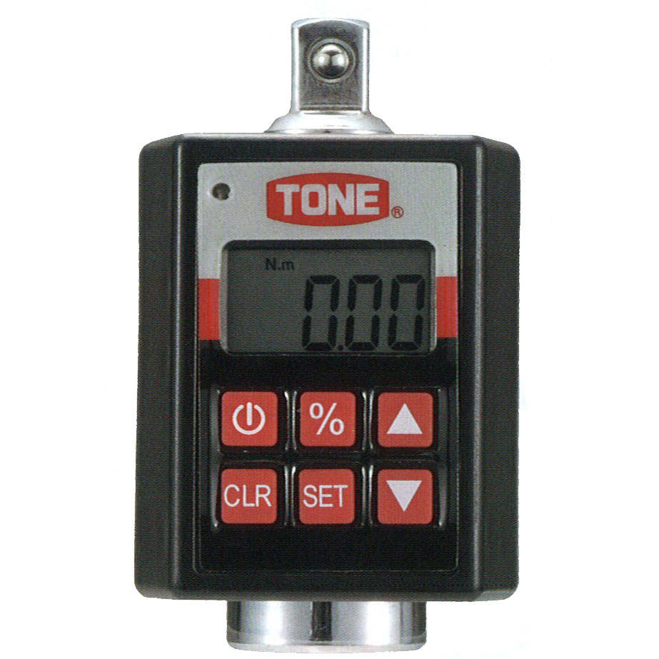 TONE(トネ)の一覧はこちら●差込角9.5mm(3/8inch)●差込角●Multiple●検査、締め付け用。●ブザー音とLEDでオーバートルク防止をお知らせします。目標トルクに対して、50～95％の範囲で、許容値の設定が可能です。●校正...