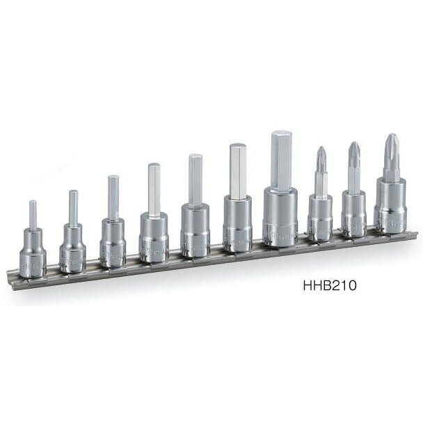 TONE(トネ)の一覧はこちら●差込角6.35mm(1/4inch)●ヘキサゴン●インチ●Multiple●六角穴付きボルト・ねじの締付け、緩め作業用。●ソケットの取り外しが容易なアルミタイプのソケットホルダで作業効率がアップします。ねじ穴...