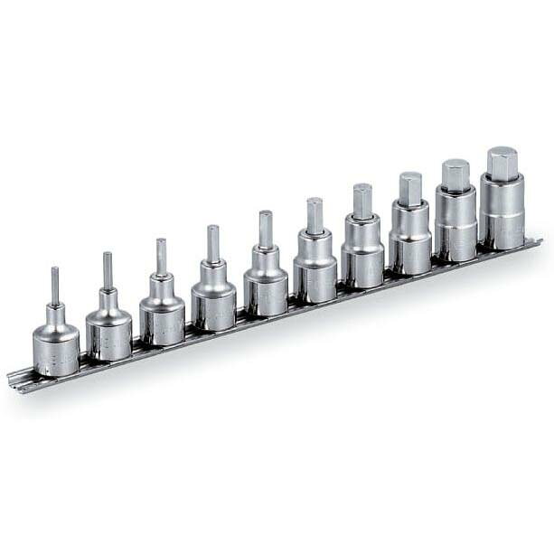 TONE(トネ)の一覧はこちら●差込角12.7mm(1/2inch)●ヘキサゴン●インチ●Multiple●六角穴付きボルト・ねじの締付け、緩め作業用。●ソケットの取り外しが容易なアルミタイプのソケットホルダで作業効率がアップします。ねじ穴...