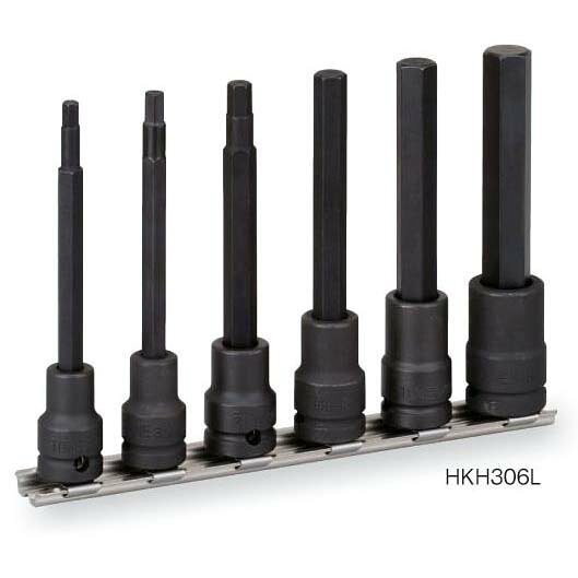 TONE(トネ)の一覧はこちら●差込角9.5mm(3/8inch)●ヘキサゴン●ミリ●Multiple●六角穴付きボルト・ねじの締付け、緩め作業用。●ソケットの取り外しが容易なアルミタイプのソケットホルダで作業効率がアップします。ねじ穴付き...