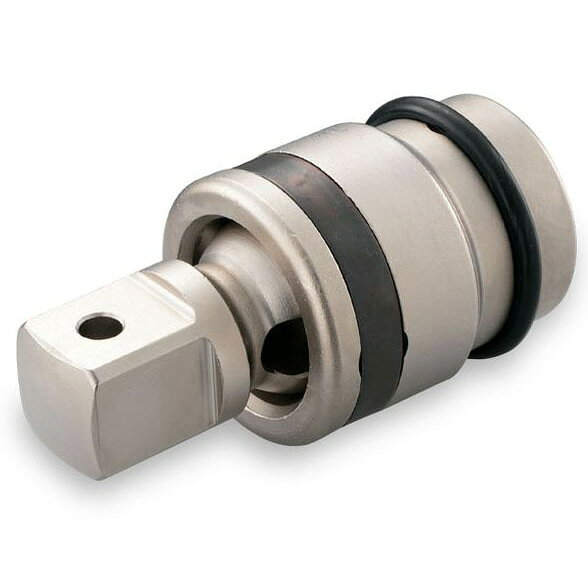 TONE(トネ)の一覧はこちら●差込角25.4mm(1inch)●出力角25.4mm(1inch)●差込角(ピン&Oリング)●構造用鋼●角度をつけた斜め作業に。●インパクトレンチなどの動力工具用のボールジョイントです。直線作業ができない複雑...