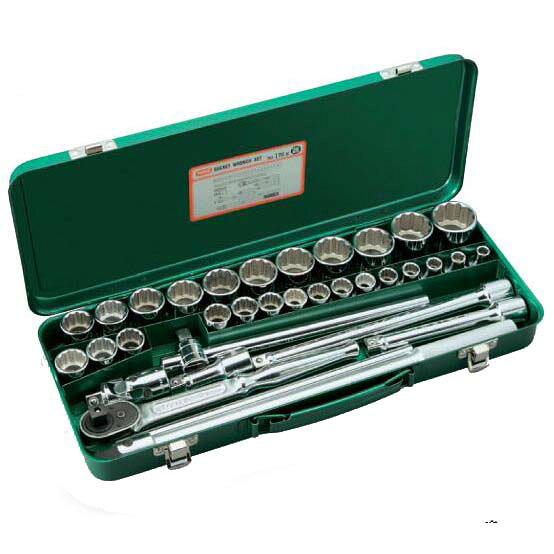 TONE(トネ)の一覧はこちら●差込角12.7mm(1/2inch)●12角●ミリ●Multiple●産業機械、自動車などあらゆる分野での組み立て・整備に。●メタルケースと頑丈な梨地トレー、「次世代工具シリーズ」のハンドルを採用しています。...