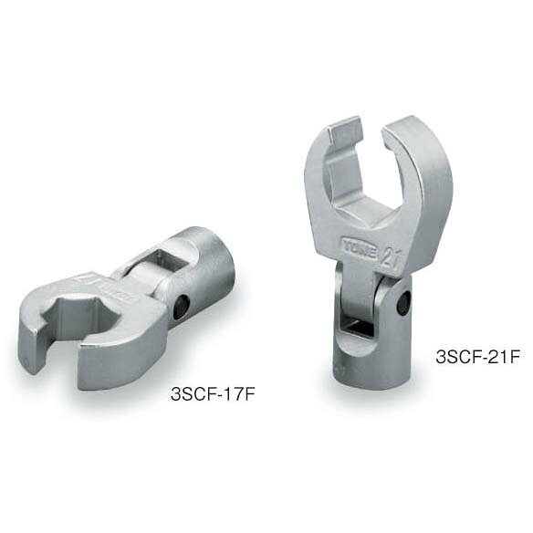 TONE(トネ)の一覧はこちら●差込角9.5mm(3/8inch)●二面幅13mm●クロウフット●二面幅13mm●ミリ●構造用鋼●エアコンや油圧機器などの各種配管、自動車のセンサー類の締付け・緩め作業用。●業界初の首振機構付クロウフットレン...