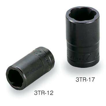 TONE(トネ)の一覧はこちら●差込角9.5mm(3/8inch)●二面幅15mm●トルネード●二面幅15mm●ミリ●構造用鋼●ナメたボルト外しに。●ボルト・ナットの六角部がひどくナメたり、サビ付いたりしてソケットやめがねレンチでは回せない...