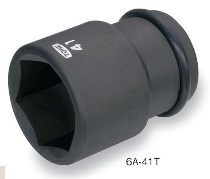TONE(トネ)の一覧はこちら●差込角19.0mm(3/4inch)●二面幅41mm●6角●二面幅41mm●ミリ●構造用鋼●足回り用。バス・トラック用アウターナット着脱用。●大型バス・トラック用アウターナット着脱専用ソケットです。●Oリング...
