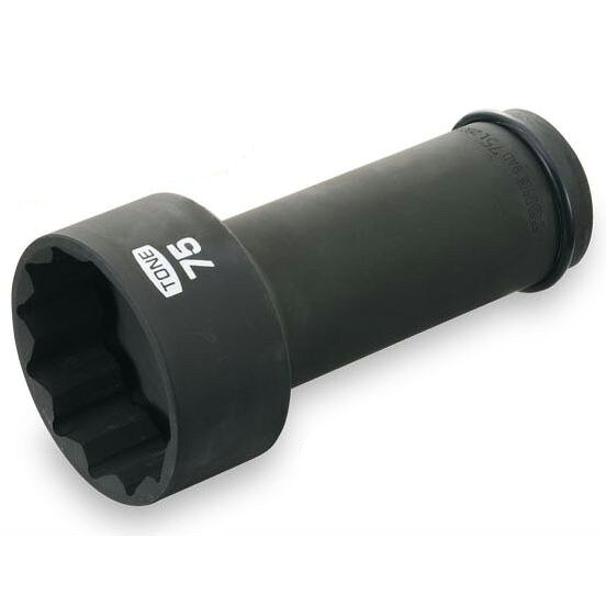 TONE(トネ)の一覧はこちら●差込角25.4mm(1inch)●二面幅55mm●12角●二面幅55mm●ミリ●構造用鋼●ボルト・ナットの締付け・緩め作業用。●建築の基礎工事に重要なアンカーボルト締結用のソケットです。通常ソケットでは届かな...
