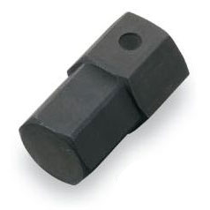 TONE(トネ)の一覧はこちら●ビット差込27mm●二面幅24mm●ヘキサゴン●二面幅24mm●ミリ●構造用鋼●六角穴付きボルト・ねじの締付け、緩め作業用。●差替式ヘキサゴンビットソケットのビットのみです。●ビット交換には六角棒L形レンチ3...