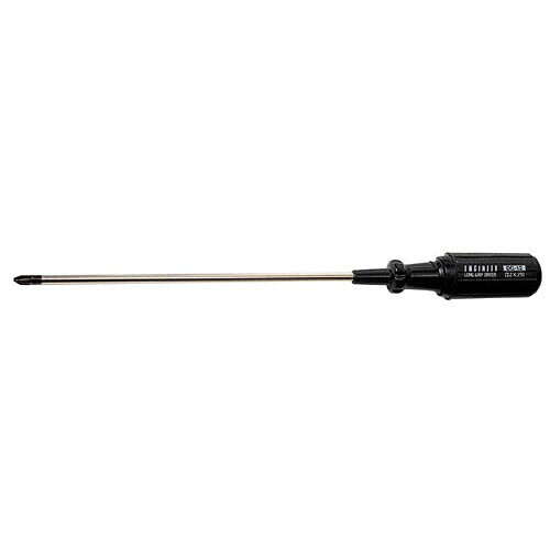 ENGINEER(エンジニア)の一覧はこちら抜群の締付力を生む手によくフィットするクッショングリップ。軸はクロムバナジウム鋼全身焼入れ。先端マグネット入り、ブラックポイント加工。クロムメッキ仕上のロングタイプ。JANCD:498983301...