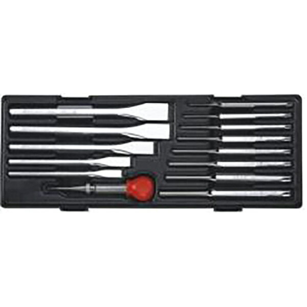 【セット内容】ポンチサイズ：1.6・2.3・3.2・4.0・4.8・5.5・6.4・8.0mm(各1本)チゼルサイズ：10×140L・12×150L・16×170L・19×200L・22×200L(各1本)ケース付き14PCSオートポンチJ...