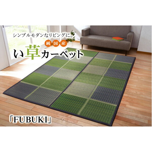 い草のような自然な風合いを再現したPPカーペット「FUBUKI（フブキ）」。和モダンなデザインで、お部屋を落ち着いた雰囲気に演出するラグマットです。ポリプロピレン素材を使用しているため、汚れに強くお手入れが簡単。水拭きができるので、ダイニン...