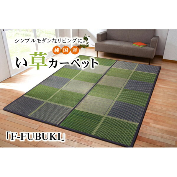 い草のような自然な風合いを再現したPPカーペット「FUBUKI（フブキ）」。落ち着いたブラウンカラーと和モダンデザインで、お部屋を上品な雰囲気に演出します。表面はさらっとした肌触りで、暑い季節でも快適な使い心地。和室だけでなく、リビングやダ...