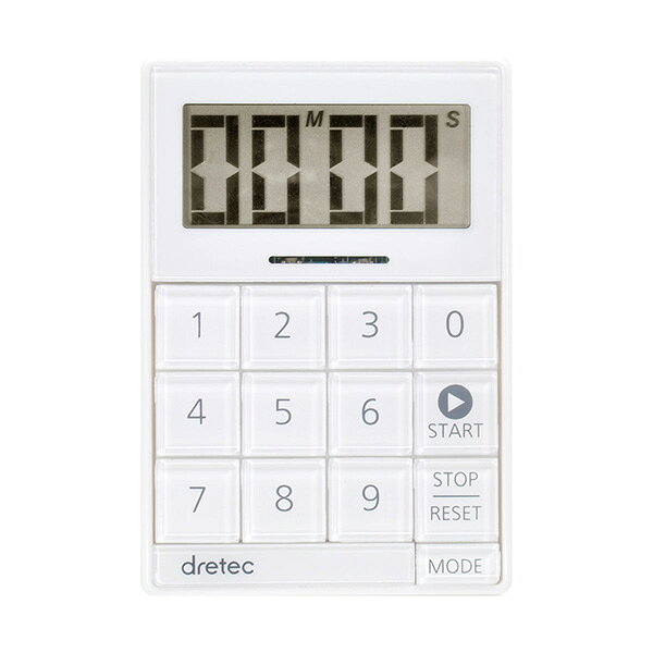dretec(ドリテック)の一覧はこちら●機能的な10キーのキッチンタイマー。●5分前、10分前を知らせる予告アラーム機能。●6キータイプのシンプルでかわいいタイマーLEDランプと音で時間をお知らせ。●「HI」「LO]「SILENT」の3段...