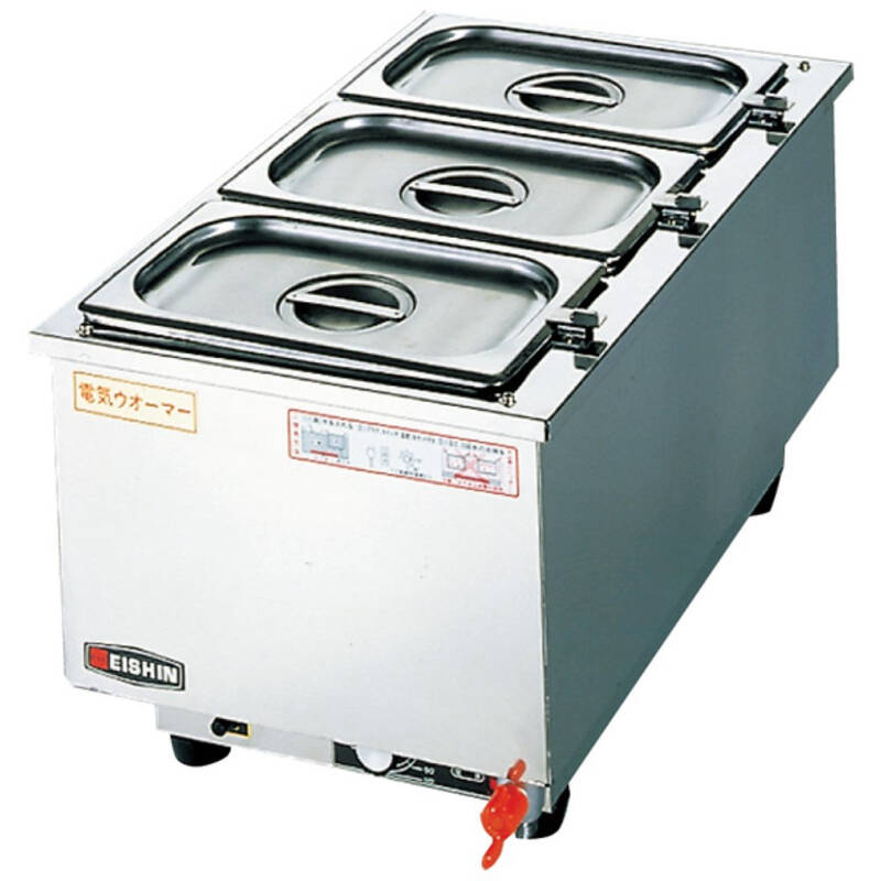 EBMの一覧はこちら■サイズ(mm) ： 550×320×H280■重量 ： 12kg■容量 ： 4.2L×3■材質 ： 18-8JANCD:4548170101937【銀行振込・コンビニ決済】等前払い決済予定のお客様へ当商品は弊社在庫品で...