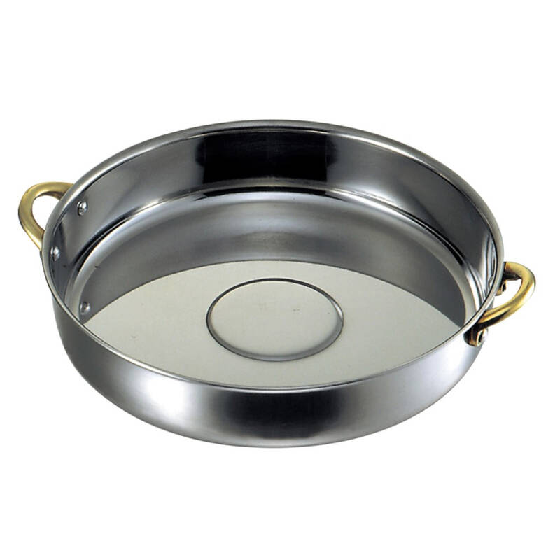 EBMの一覧はこちら■サイズ(mm) ： φ225■内寸1(mm) ： φ220■内寸2(mm) ： 深さ：45■板厚(mm) ： 1.5■重量 ： 0.8kg■材質 ： 18-0ステンレスJANCD:4538962408405【銀行振込・...