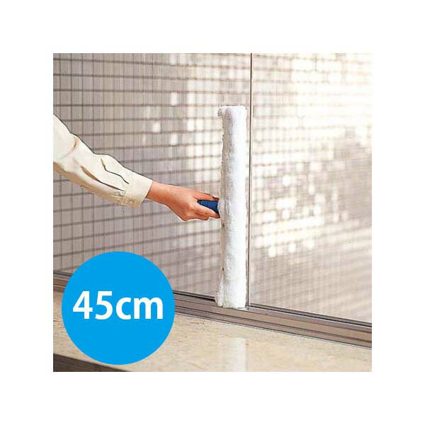 CONDOR(コンドル)の一覧はこちら微細な起毛布でガラス表面に水や洗剤の希釈液をムラなく拡げられます。ガラス専用タイプです（アクリル起毛布仕様）。●幅450mm●重量230g●グリップ：ナイロン●キャップ：ポリエチレン(PE)●ポール：ア...