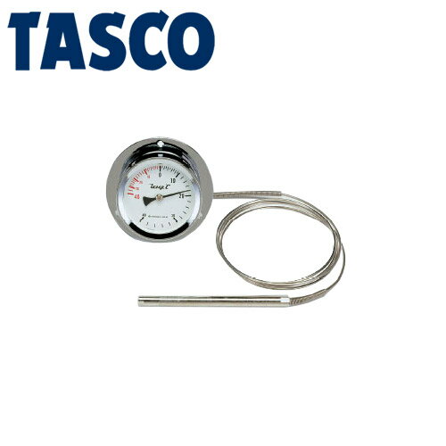 イチネンTASCO (タスコ)の一覧はこちら分類：測定器 ＞ 接触式温度計【特長】□ 亜鉛ダイカスト鋳物（シルバージンカート）□ 用途…食品関連機器、工業用洗濯機、冷凍空調機器等【詳細スペック】外径：75A：85B：34C：105D：95E...