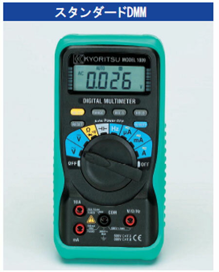 イチネンTASCO (タスコ)の一覧はこちら分類：電気計測器 ＞ マルチメータスタンダードDMM【特長】□レンジホールドボタンでオートレンジとマニュアルレンジの切換可能。□4000カウント表示　□オートパワーオフ機能（30分）□ホルスター付...