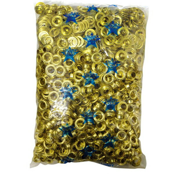 イチネンアクセスの一覧はこちら□サイズ・・・両面ハトメ 15mm(#30)□真鍮製□1000組入□ポリ袋入り□パッケージ寸法・・・410X275X70□日本製ベルト・カーテン・エプロンや袋物の穴の補修、補強からシート・幌・テント・ビニールハ...