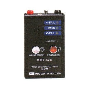 goot(グート)(太洋電機産業)の一覧はこちらリストストラップと帯電防止靴の抵抗値を確認できます。9V(006P）乾電池使用のコンパクトサイズ。被測定物へ接続してボタンを押すだけの簡単測定。測定結果はPASS（合格）：緑のLEDが点灯しブ...