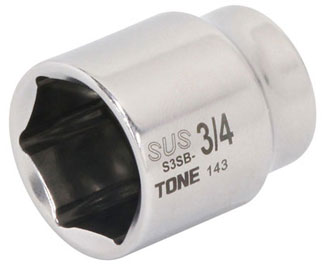 TONE(トネ)の一覧はこちら●差込角12.7mm(1/2inch)●二面幅15/16inch●6角●二面幅15/16inch●インチ●マルテンサイト系ステンレス●食品機器、医療、クリーンルーム、精密機械、船舶、マリンスポーツ、海洋開発、プ...