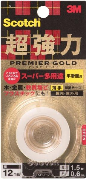 3M(スリーエム)の一覧はこちら商品サイズ(mm)D×W×H:8.2×17×1.5特長】●金属、木、プラスチック及び軟質塩ビにも接着可能な、多用途に使える超強力タイプの薄手の両面テープです。【材質】●基材：アクリルフォーム●粘着剤：アクリル...