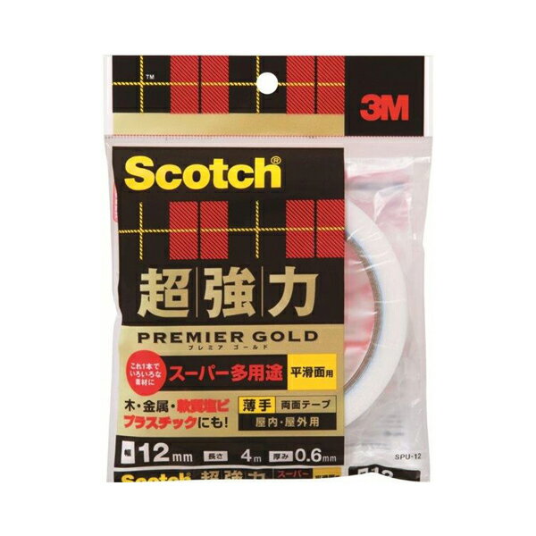 3M(スリーエム)の一覧はこちら商品サイズ(mm)D×W×H:14×17×1.3特長金属、木、プラスチック及び軟質塩ビにも接着可能な、多用途に使える超強力タイプの薄手の両面テープです。材質基材：アクリルフォーム粘着剤：アクリル系【商品サイズ...