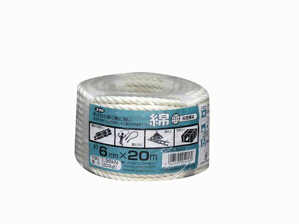 ユタカメイクの一覧はこちら商品サイズ(mm)D×W×H:12×12×7.5特長】●天然繊維なので、熱や摩擦に強いロープです。【用途】●農園芸、祭礼用、各種結束等。【商品サイズ】縦(mm)　12横(mm)　12高さ(mm)　7.5JANCD:...