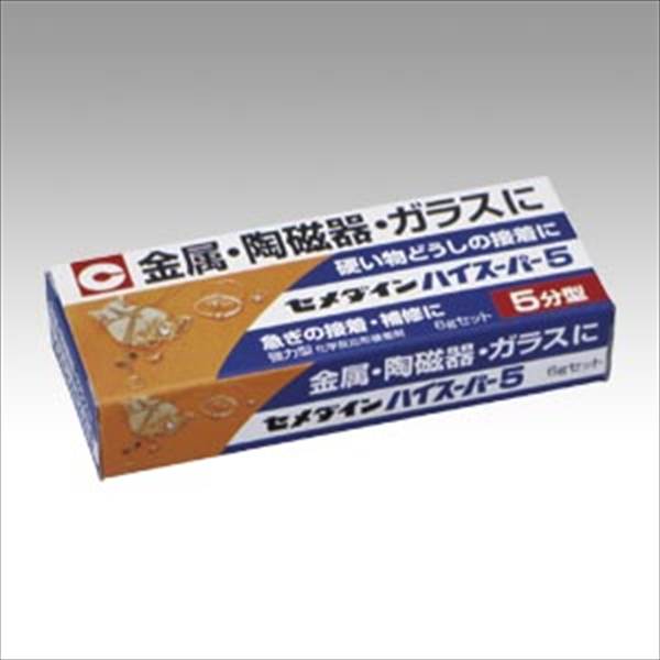 セメダインの一覧はこちら2液を混合して使う強力タイプ。●容量：6g●硬化開始時間：約5分間●成分：エポキシ樹脂●ヘラ1枚付【品番】CA-183【入数】1セットJANCD:4901761100496【銀行振込・コンビニ決済】等前払い決済予定の...