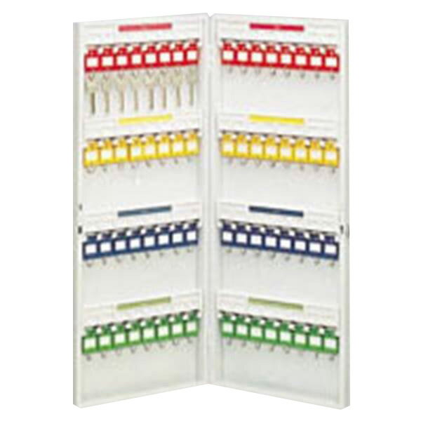 ナカバヤシの一覧はこちらホルダーがカラー分類されているので鍵の保管、整理がスムーズ。●収容数：64個吊●外寸：幅280×奥55×高680mm●キーホルダー窓枠寸法：縦15×横20mm●携帯，壁掛共用型●取り付け穴，ネジ各3個付【品番】KS-...