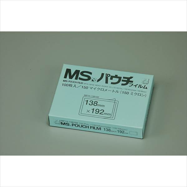 明光商会の一覧はこちら【メーカー品番】MP15-138192【入数】100枚●150μm(0．15mm厚)●規格：B6判●外寸：縦138×横192mmJANCD:4993460230734【銀行振込・コンビニ決済】等前払い決済予定のお客様へ...