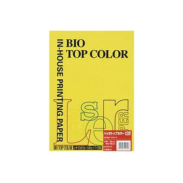 伊東屋の一覧はこちら【メーカー品番】BT329【本体色】マスタード【入数】50枚●規格：A4判●坪量：120g／m2●四六判換算：103．2kg●紙厚：0．159mm●対応プリンタ：熱転写，モノクロレーザー，カラーレーザー，インクジェットJ...