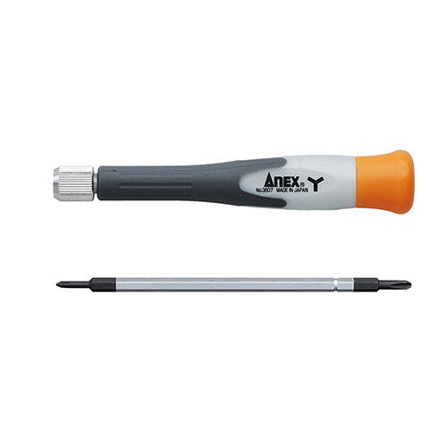 ANEX（アネックス）の一覧はこちら●Y型×Y型（大）×110mm●回転キャップ付●ビット差替式●刃先：クローム・モリブデン・バナジウム鋼、ハンドル：PP、PTE、キャップ：PP●特殊ネジ回しにJANCD:4962485341916【銀行振...