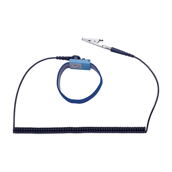 HAKKO(白光)の一覧はこちら□人体の静電気帯電を防止するリストストラップ□伸縮性のあるバンドで、自由に調整が可能□バンドの内側に導電性の糸を使用□セット内容：リストバンド（B2760)、アース線（バナナプラグ、ワニグチクリップ付：B27...
