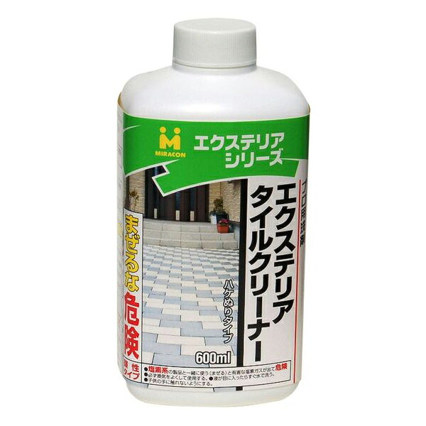 日本ミラコン産業の一覧はこちら商品サイズ(mm)D×W×H:7×8×8特長】●屋外の床タイルや外壁タイル(磁器・せっき質の焼成タイル)の水あか・雨水汚れを強力に落します。ハケ塗りタイプです。※ハケは付属しておりません。市販のハケをご使用下さ...