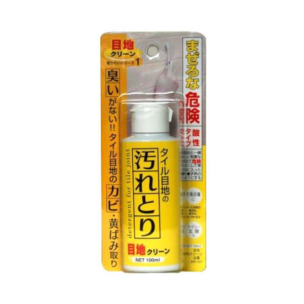 日本ミラコン産業の一覧はこちら商品サイズ(mm)D×W×H:4×8×8特長】●おふろ場、トイレのタイル目地の黄ばみ、黒ずみ、カビ汚れをキレイに落します。●塩素タイプに比べて、強い刺激臭がありません。●液性：酸性【商品サイズ】縦(mm)　4横...