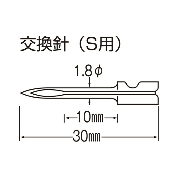 バノックの一覧はこちら□仕様：S用針 標準ピン用(繊維用)JANCD:4994415000211【銀行振込・コンビニ決済】等前払い決済予定のお客様へ当商品は弊社在庫品ではなく、メーカー在庫品です。在庫確認後に注文確認を行い、お支払いのお願い...