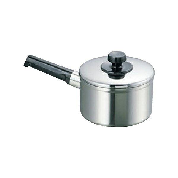 EBMの一覧はこちら■サイズ(mm) ： φ164■内寸1(mm) ： 16cm■内寸2(mm) ： 深さ：92■板厚(mm) ： 2.0■重量 ： 1kg■容量 ： 1.7L■材質 ： YUS180、柄：フェノール樹脂JANCD:4954...
