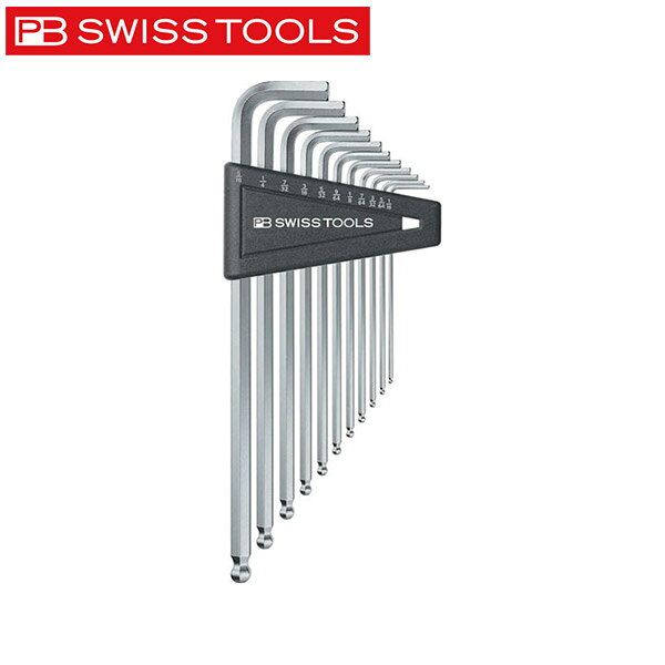 PB SWISS TOOLS(PBスイスツールズ)の一覧はこちら ●ホルダー付。●環境保護を考えたパッケージレス仕様です。ボール付六角棒レンチ(ロング)：212ZL-1/20・1/16・5/64・3/32・7/64・1/8・9/64・5/3...