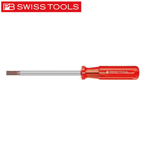 PB SWISS TOOLS(PBスイスツールズ)の一覧はこちら □仕様刃先厚(mm)：0.8軸径(φmm)：4軸長(mm)：110全長(mm)：205質量(g)：40適合セットスクリュー：M5ブレードが根元から先端はまでストレートなので、...
