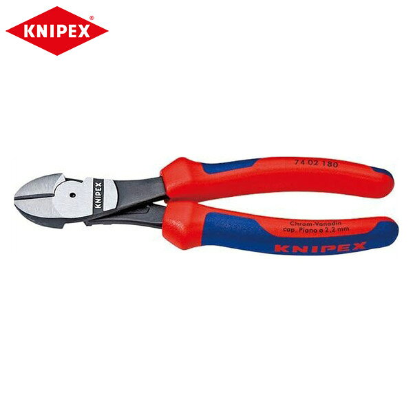 KNIPEX(クニペックス)の一覧はこちらピアノ線を含む様々なワイヤーの切断に適しています。●切断能力（中硬線；φmm)：3.4●切断能力(硬線；φmm)：2.5●切断能力(ピアノ線；φmm)：2.0●全長(mm)：160●質量(g)：20...