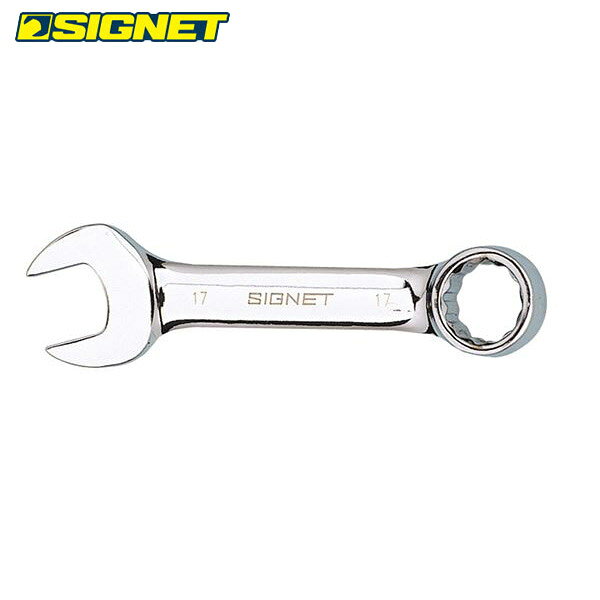SIGNET(シグネット)の一覧はこちら ミラー仕上げが美しいショートタイプ●サイズ(mm)：11●全長(L；mm)：102●スパナ部幅(B；mm)：22.5●メガネ部幅(D；mm)：17●スパナ部厚み(A1；mm)：5.0●メガネ部厚み(...