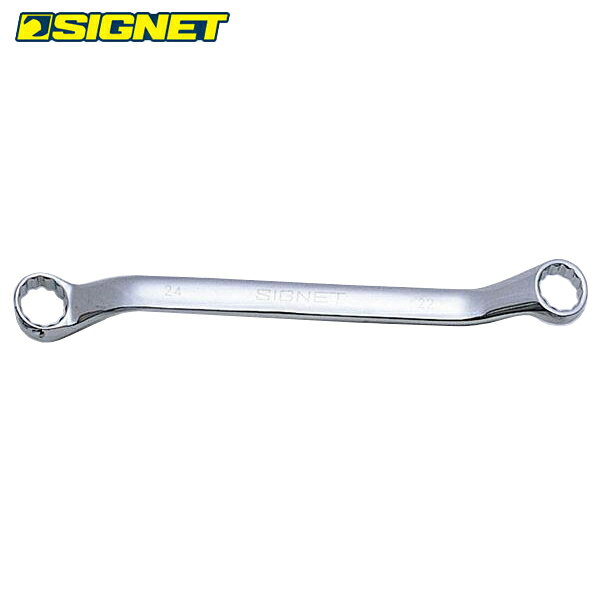 SIGNET(シグネット)の一覧はこちらミラー仕上げのメッキが美しいメガネレンチ●サイズ(mm)：8×10●全長(L；mm)：187●メガネ部幅(D1/D2；mm)：13.6/15.5●メガネ部厚み(A1/A2；mm)：6.0/6.4●ミラ...