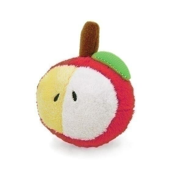 ペッツルートの一覧はこちら噛むと、ピュピュー音♪投げたりコロコロ転がしたりすると、小型犬はま～るい果物を追っかけて遊びます。□材質：表地・中綿/ポリエステル、笛/ポリエチレン□本体サイズ：幅75×高さ95×奥行60(mm)□重量：17g□原...