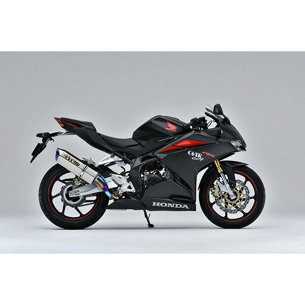 オーヴァーレーシング(OVER RACING)の一覧はこちらスリップオンマフラーチタンテールパイプ:φ50.8-60.5チタンサイレンサー:TT-F-RS/L350音量94db(近接)/82db(加速)重量:2.30kg(STD5.48kg...