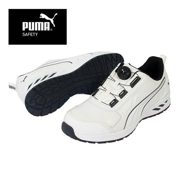 PUMA(プーマ)の一覧はこちらアスレチックシリーズからディスクレーシングシステムが登場！DISCを操作するだけで素早く靴の脱ぎ履きが可能手袋を外す煩わしさからも解放されます。耐久性が高く、ハードな作業現場にも対応靴紐の結び目になるループは...