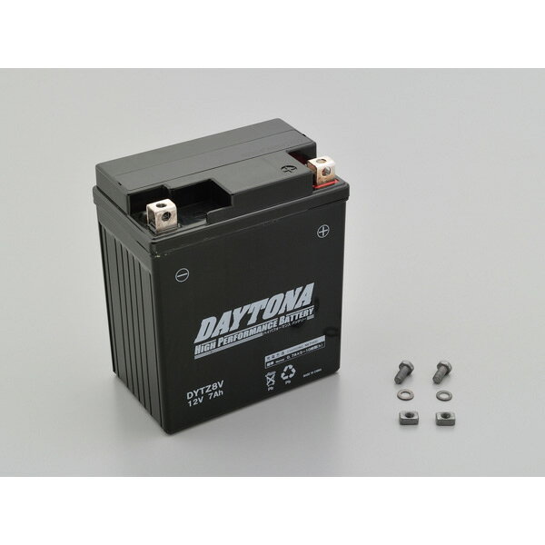 DAYTONA(デイトナ)の一覧はこちら瞬間放電能力も高く、充電時間も短くなった、高性能バッテリー。電解液が注入済みのため、開封後すぐに使用できます。DYTZ8Vは、アイドリングストップ装備車両に対応した、高耐久バッテリー。●本体質量：2....