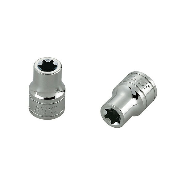 KTC(京都機械工具)の一覧はこちら●差込角9.5sq.のE型トルクスレンチです。●パック入です。●差込角(sq.)：9.5●呼び：E10●ソケット部外径(D1；mm)：13●差し込み部外径(D2；mm)：17●全長(L；mm)：26●重量...