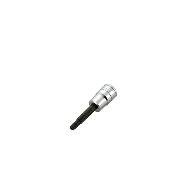 KTC(京都機械工具)の一覧はこちら●ビットの交換が可能です。●差込角9.5sq.のT型いじり止めトルクスビットソケットです。●パック入です。●差込角(sq.)：9.5●呼び：T40●ソケット部外径(D；mm)：18.5●全長(L；mm)：...