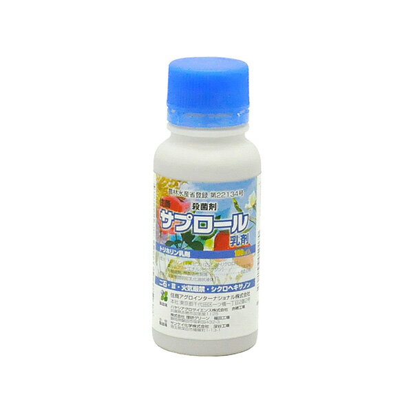 住商アグロの一覧はこちら葉の中に成分が浸透し、予防効果と治療効果を発揮します。黒星病・うどんこ病の専門薬。乳剤のため計量しやすく、また散布後の葉の汚れもなく観賞価値を損いません。梨にはかからないように注意してください。●有効成分：トリホリン...
